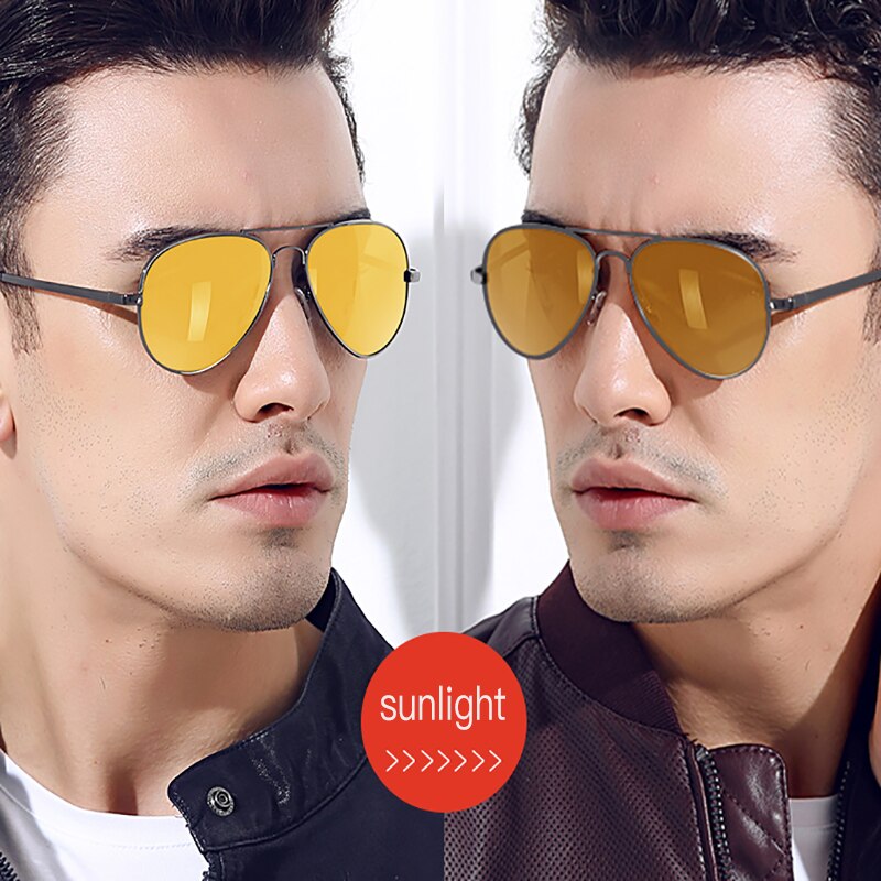 Night vision glasses polarized yellow Photochromic... – Vicedeal