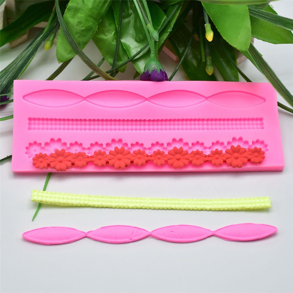 Pink Cake Lace Mold Sugar Craft Mould Mat Baking T... – Grandado