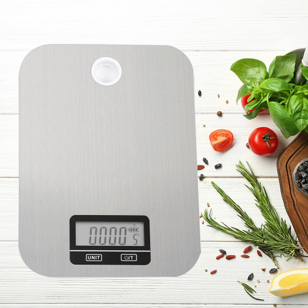 Bamboo Wood Scale Kitchen Measuring Digital Scales... – Vicedeal