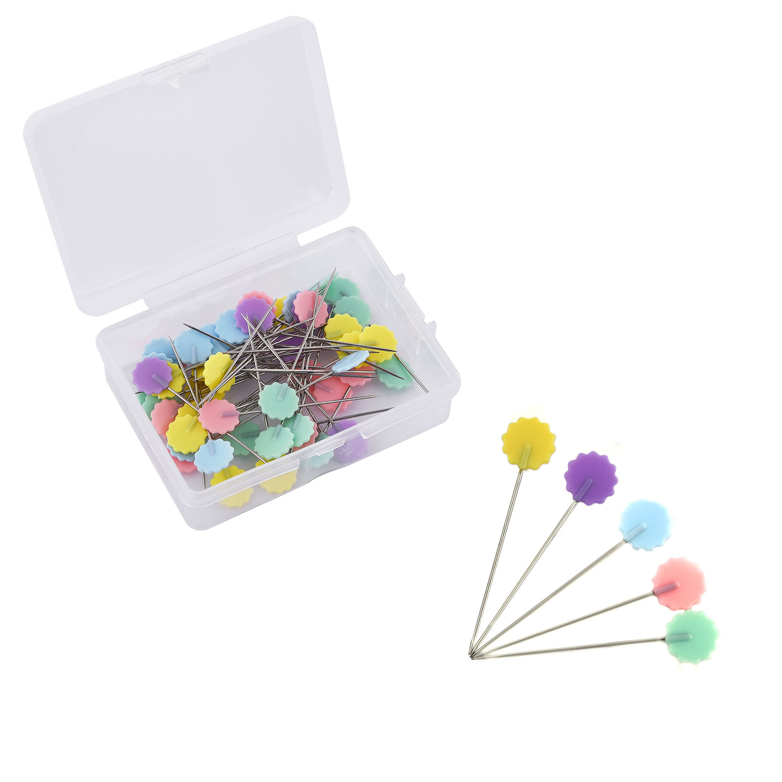 Épingles à tête de bouton en Patchwork, 50 pièces/... – Grandado