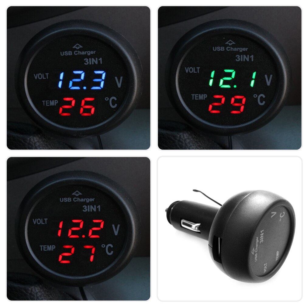 Heißer Multifunktions 3 In 1 Auto Digital Voltmete... – Vicedeal