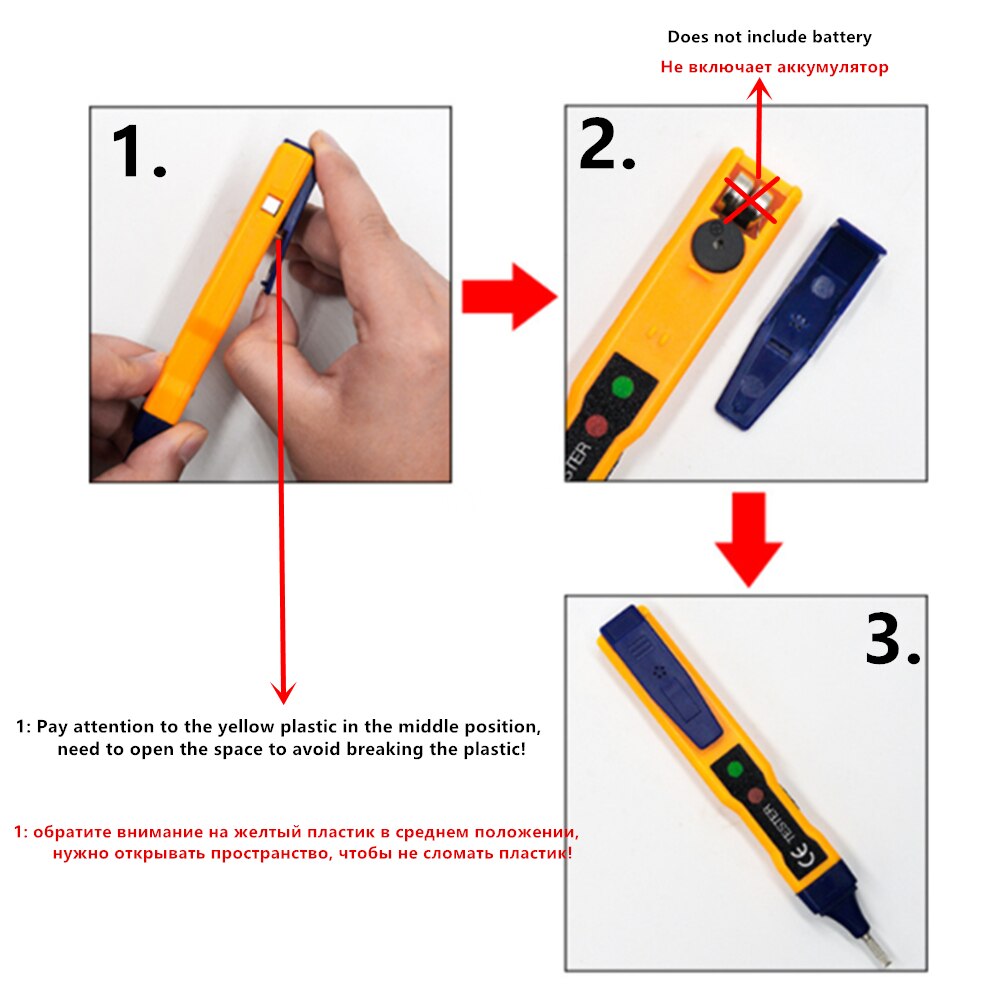Continuity Voltage Detector Pen Non-contact Induct... – Vicedeal