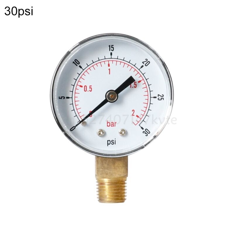 Pressure Gauge 52mm Dial 1/8" BSPT Vertical 0/15,3... – Grandado