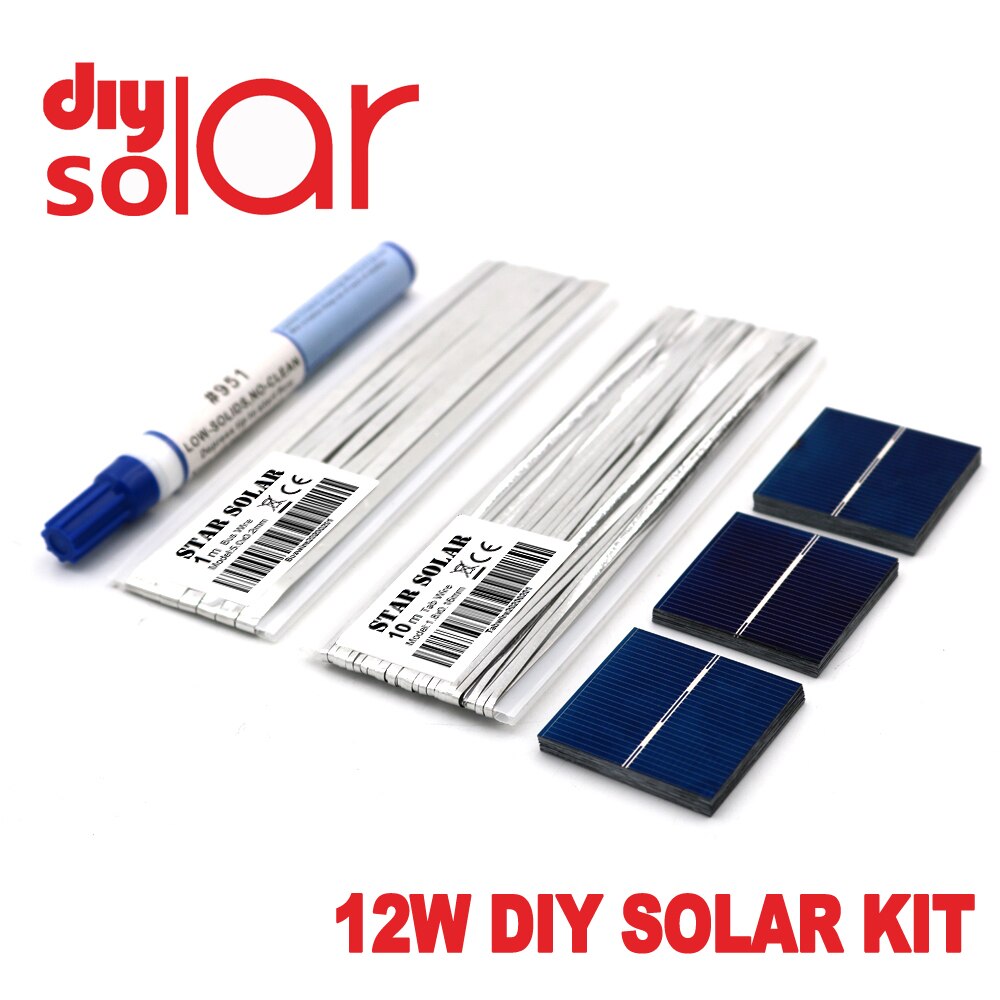 12W Kit DIY Solar Panel Polycrystall Solar Cell 10... – Vicedeal
