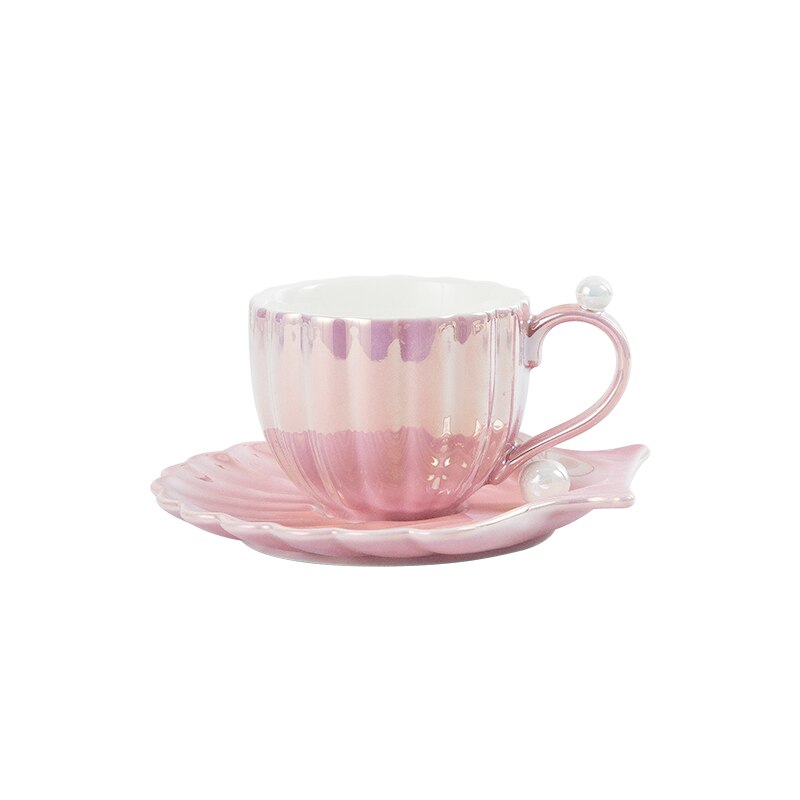 Modern Nordic Ceramic Cup Saucer Simplicity Creati... – Grandado