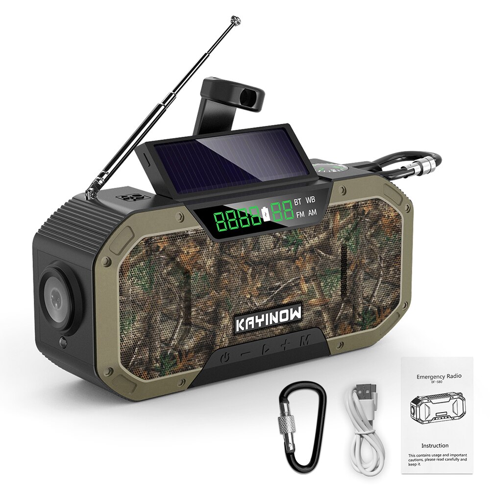 Emergency Solar Hand Crank Radio 5000mAh Power Ban... – Vicedeal