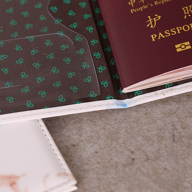 Vintage Marble Style Passport Cover Waterproof Pas... – Grandado