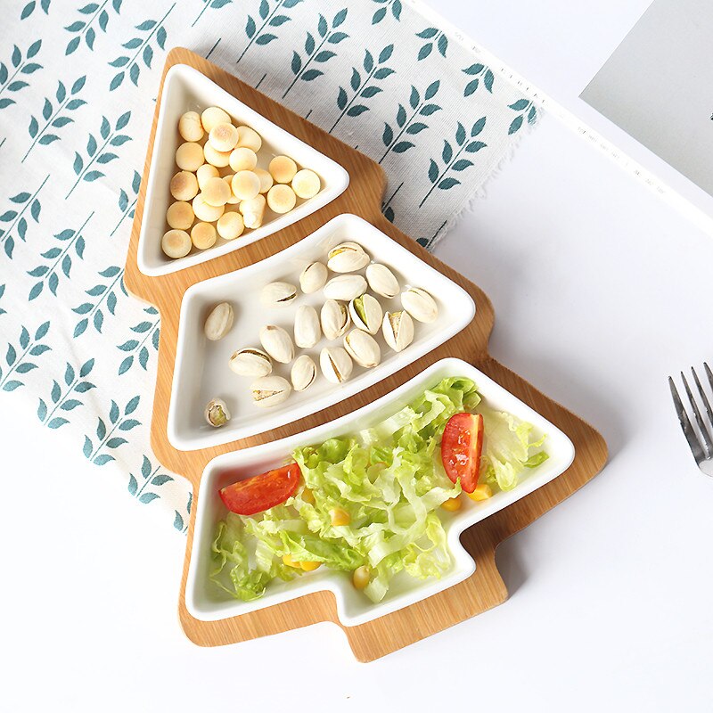 Christmas Tree Shaped Ceramic Snack Fruit Dishes D... – Vicedeal