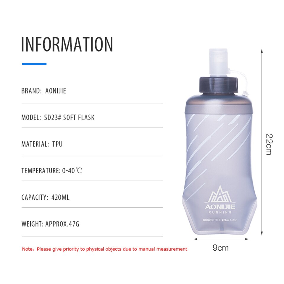 AONIJIE-botella de agua de Gel Frasco blando para ... – Grandado