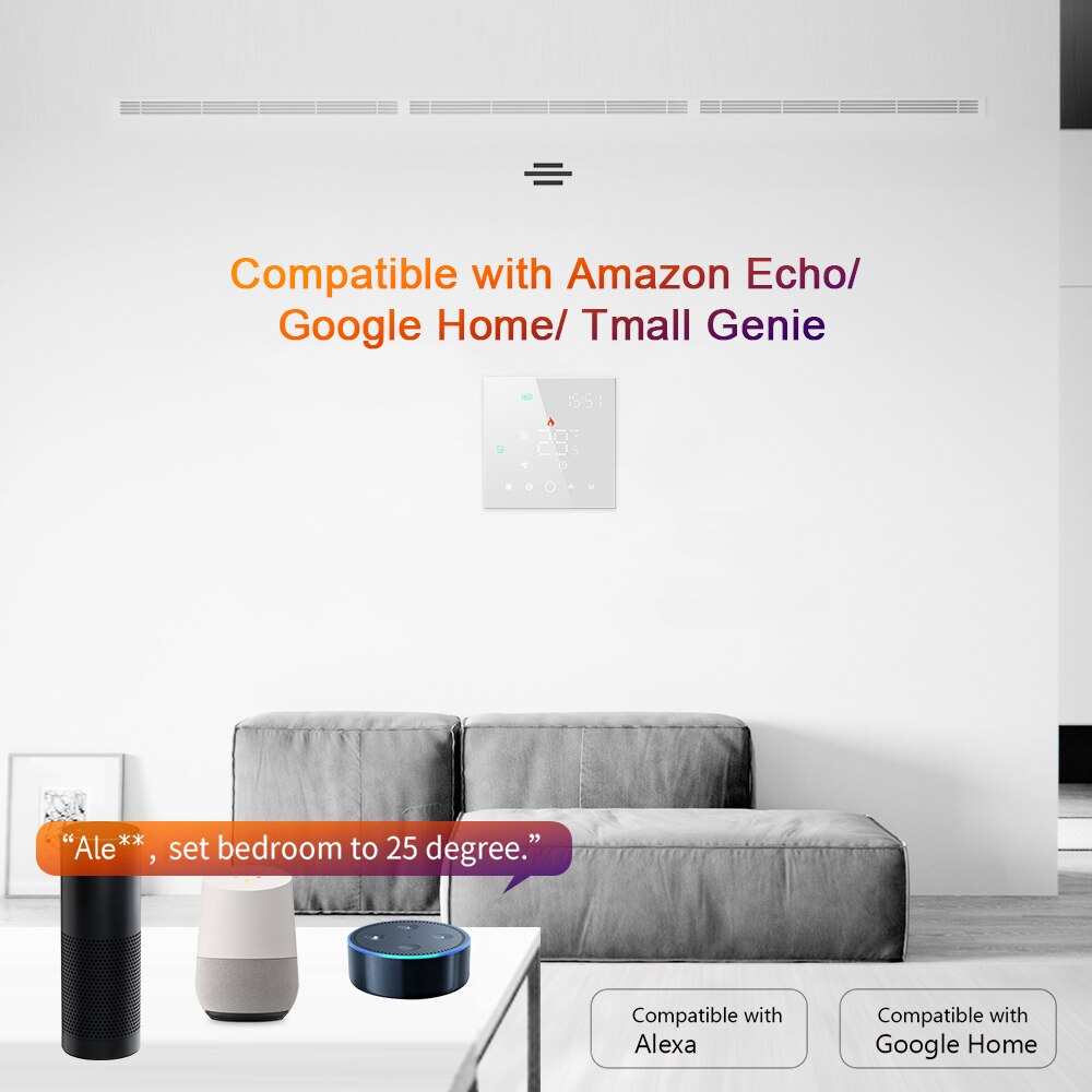 WiFi Thermostat Programmable Thermostat Voice APP ... – Grandado