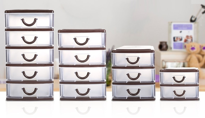 Storage Drawers Mini 2 3 Layers Desktop Drawer Sto... – Vicedeal