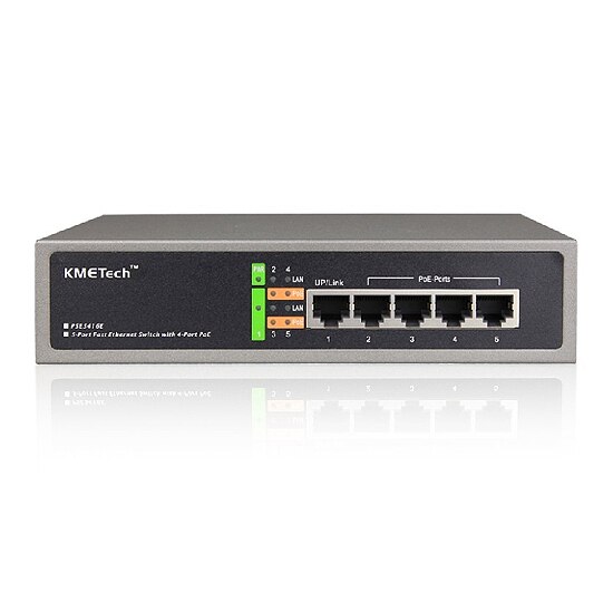 5 Port IEEE802.3af 10/100Mbps POE Switch Power Ove... – Vicedeal