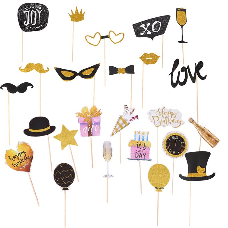 24Pcs Foto Props Draagbare Hand-Held Foto Accessoi... – Vicedeal