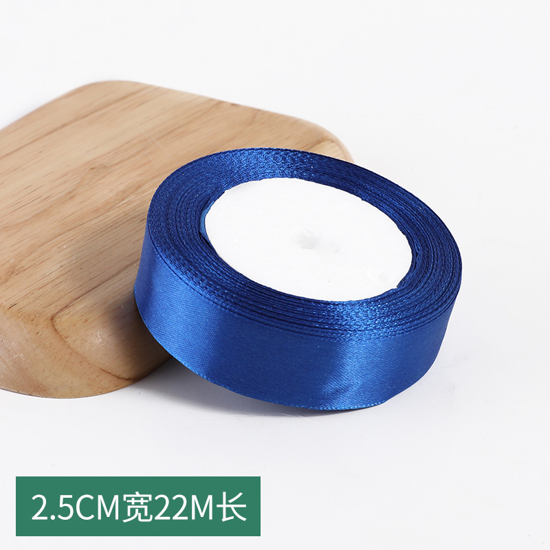 25Yards royal Blue Satin Ribbons 6-10-12-15-20-25-... – Grandado