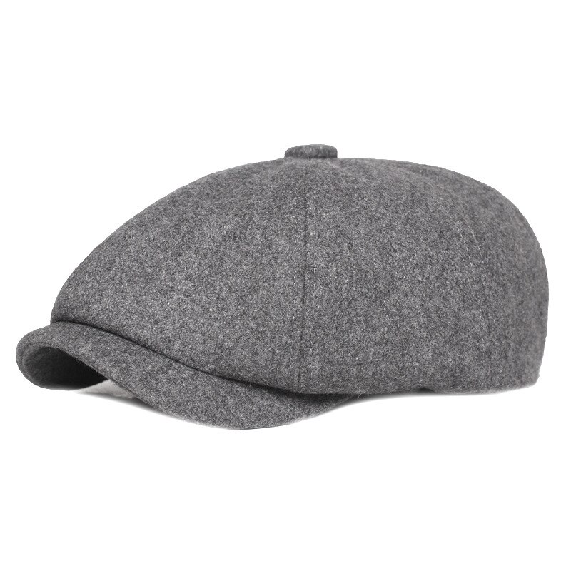 Mens Octagonal Hat Newsboy Cap Beret Hat Men Women... – Grandado