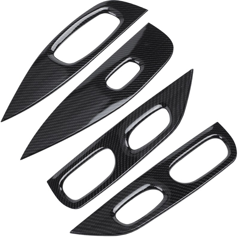 6 Pcs Car Accessories: 4 Pcs ABS Window Control Pa... – Vicedeal