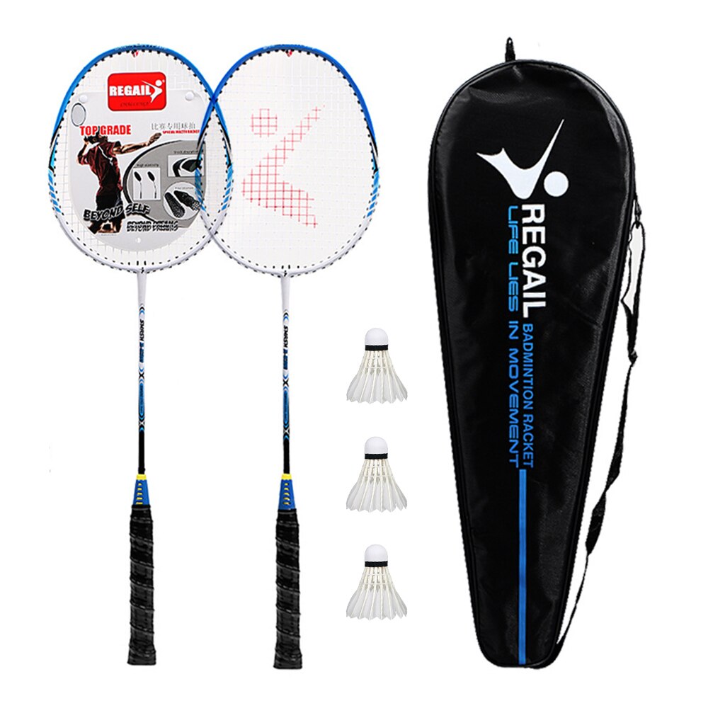 Regail Badminton Rackets Set Met 2 Badminton Racke... – Vicedeal