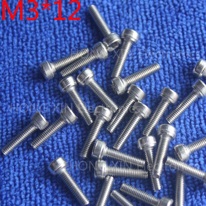 M3*12 Cylinder head inner hexagon screw 304 Stainl... – Grandado