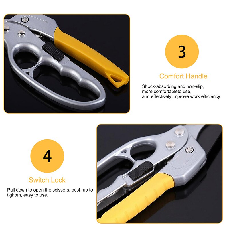 Ratchet städ hand beskärning sax med halksäker erg... – Grandado