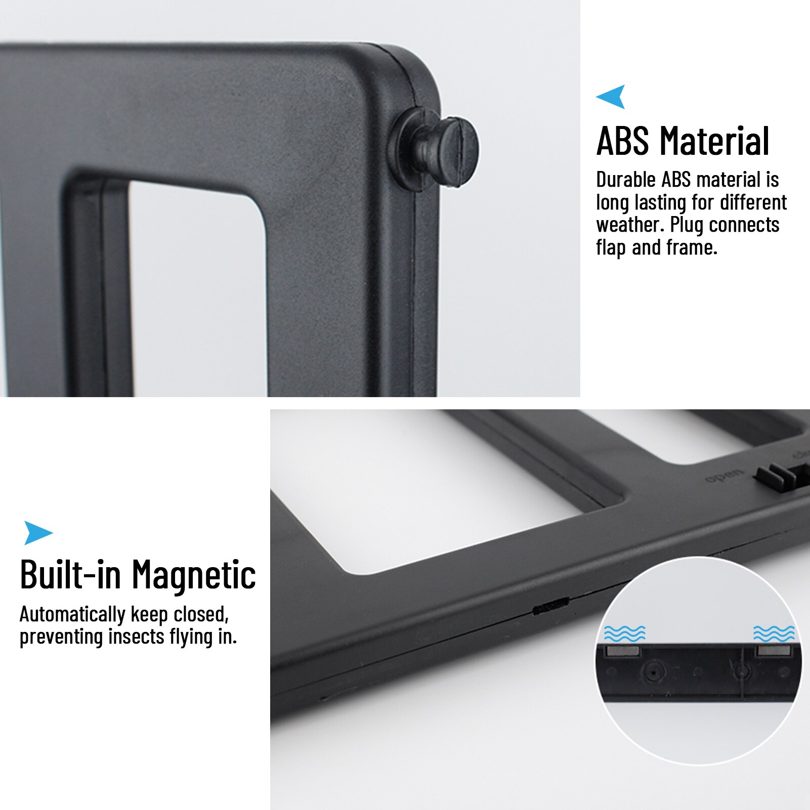 Dog Cat Flap Door with 2-Way Locking Security Flap... – Grandado