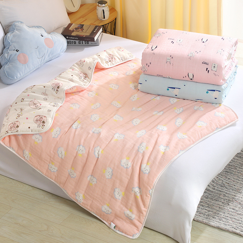 100% Cotton 120*150cm Baby Quilt Delicate Cartoon ... – Grandado