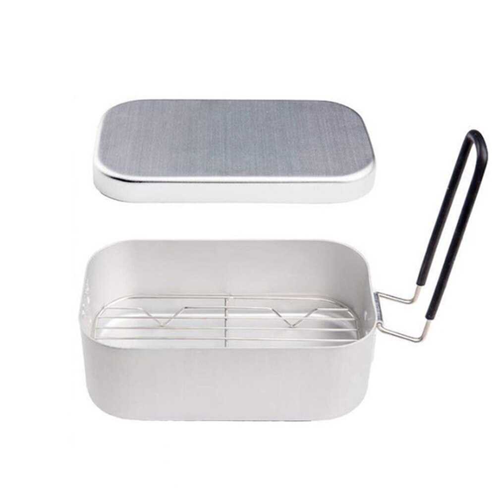 Travel Camping Aluminum Square Lunch Box Foldable ... – Grandado