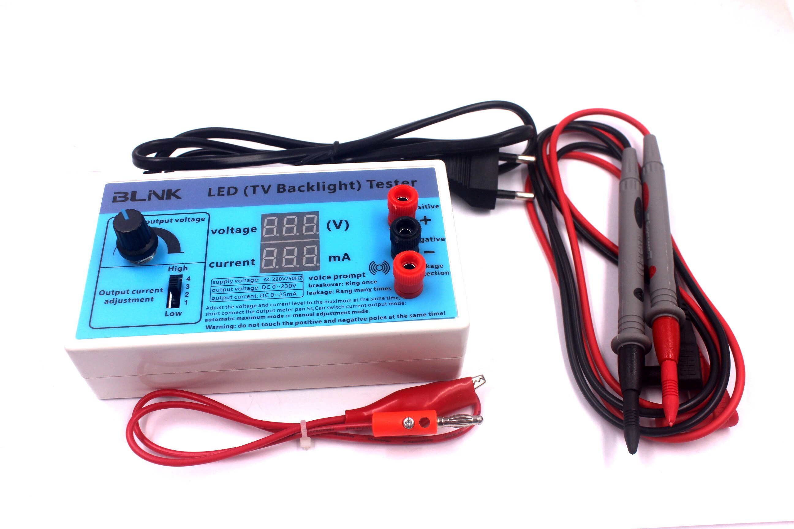 AC 220V EU plug Screen Led Backlighting LED Tester... – Vicedeal