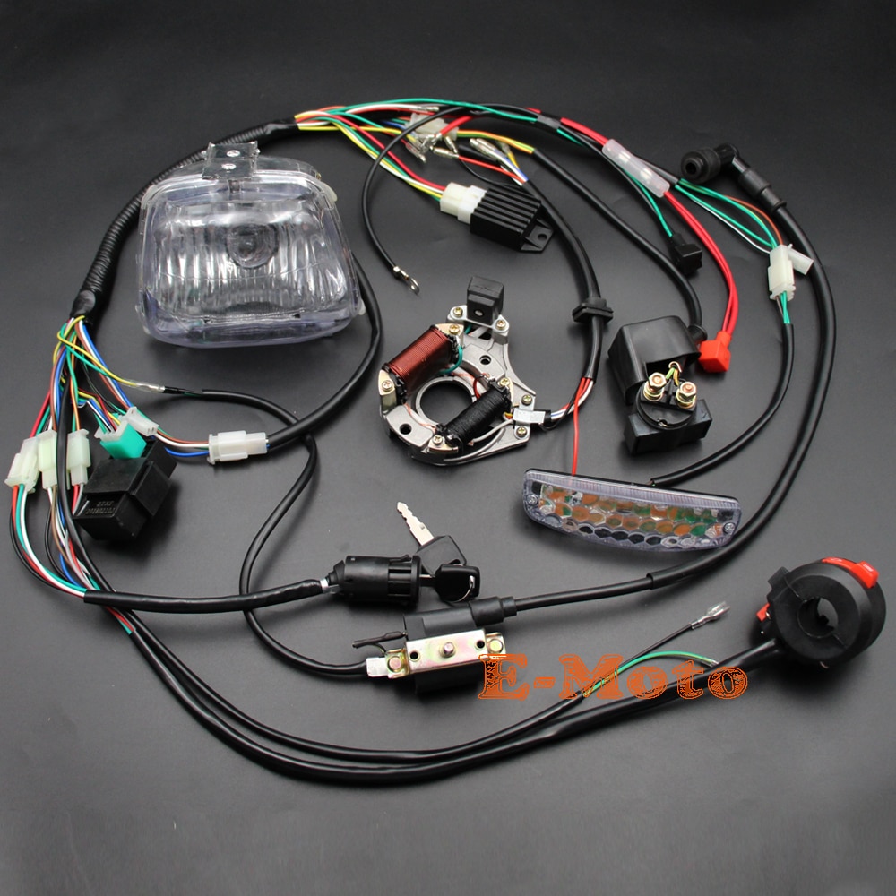 Full WIRING LOOM HARNESS CDI Coil Regulator Magnet... – Grandado