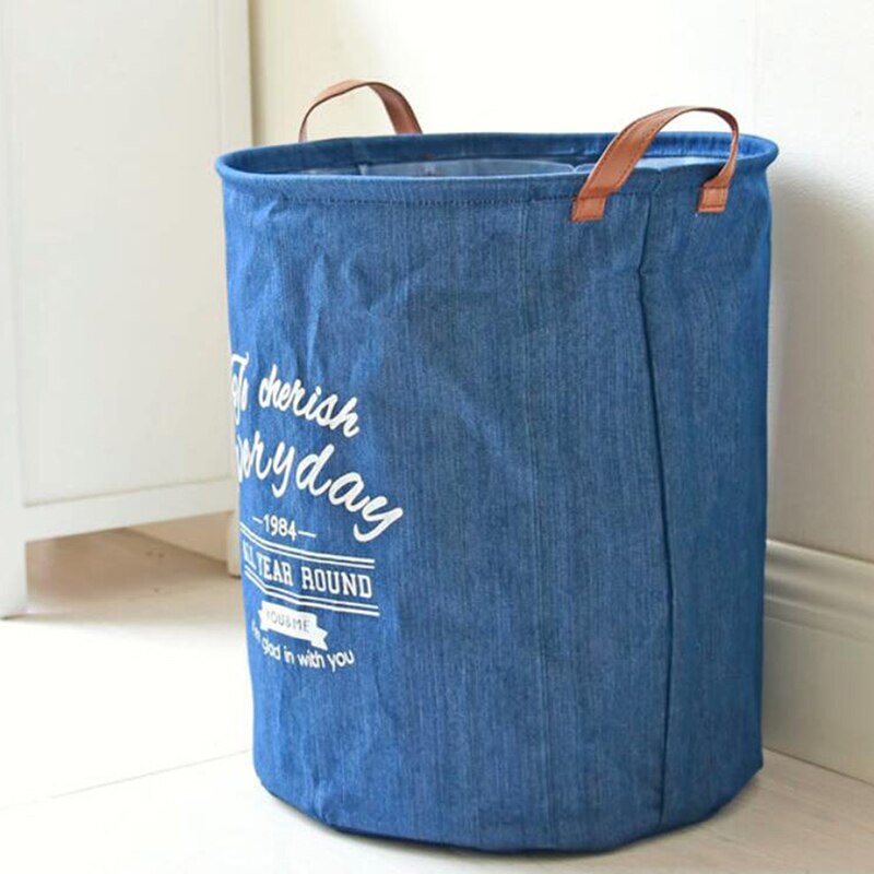 Denim Lagerung Eimer Einfache Stil Wasserdicht Sch... – Grandado
