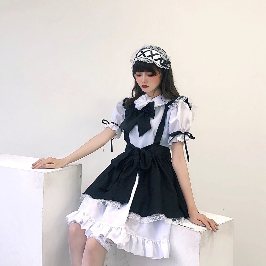 Japanese Style Vintage Gothic Punk Lolita Maid Cos... – Grandado