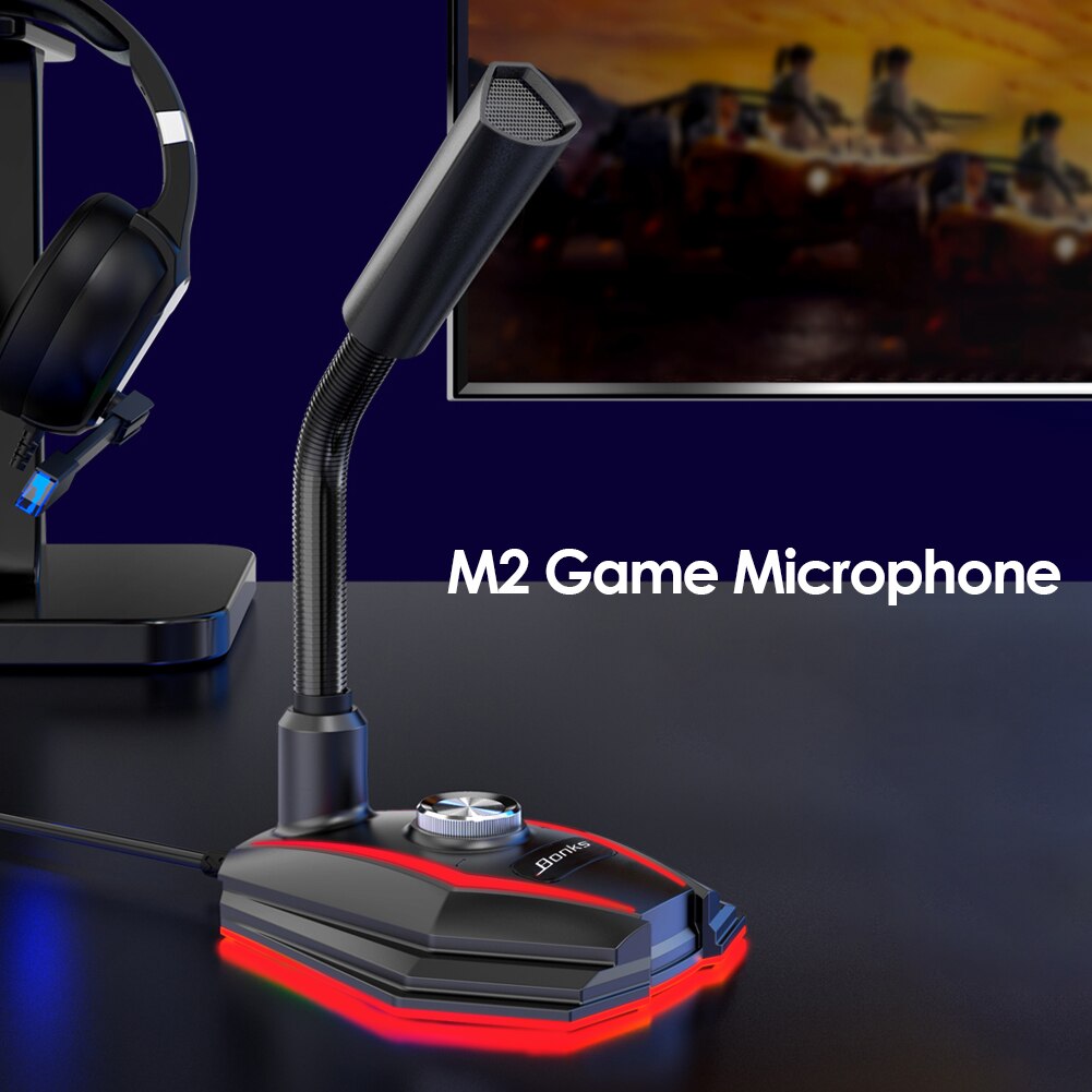 Desktop Microphone 3.5mm/USB/RGB/EQ Studio Vocal R... – Grandado