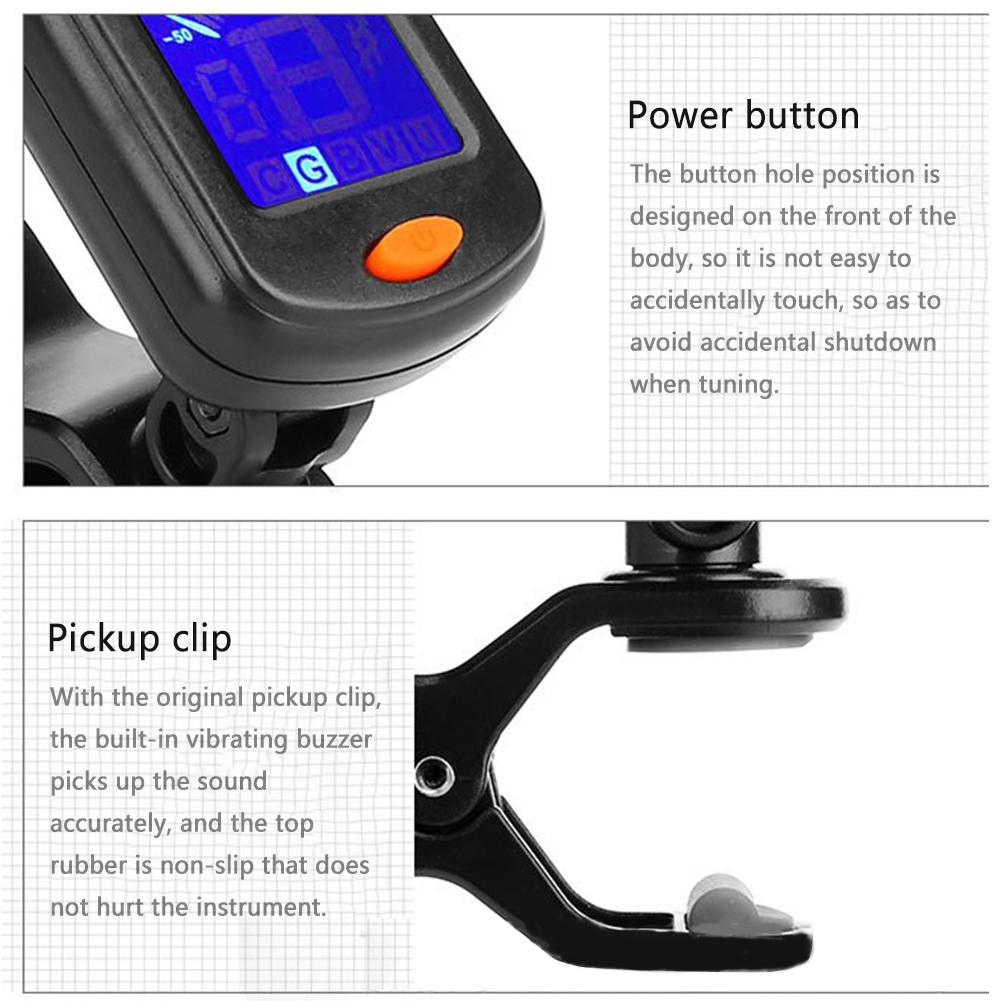 AT-101 Digital Clip Type Electric Digital Guitar T... – Grandado