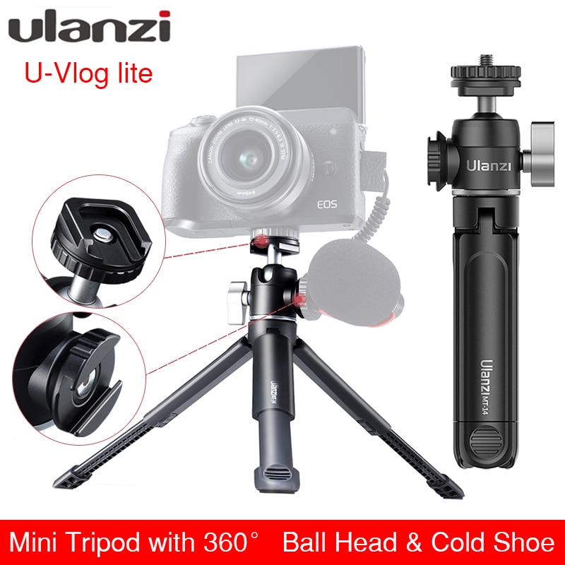 Mini Statief Uitschuifbare Dual Cold Shoe Balhoofd... – Vicedeal