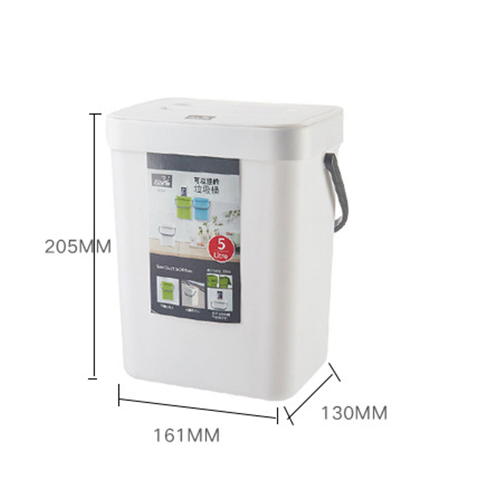 Prullenbak Nordic Vuilnisbak Kan Plastic Afval Bin... – Grandado