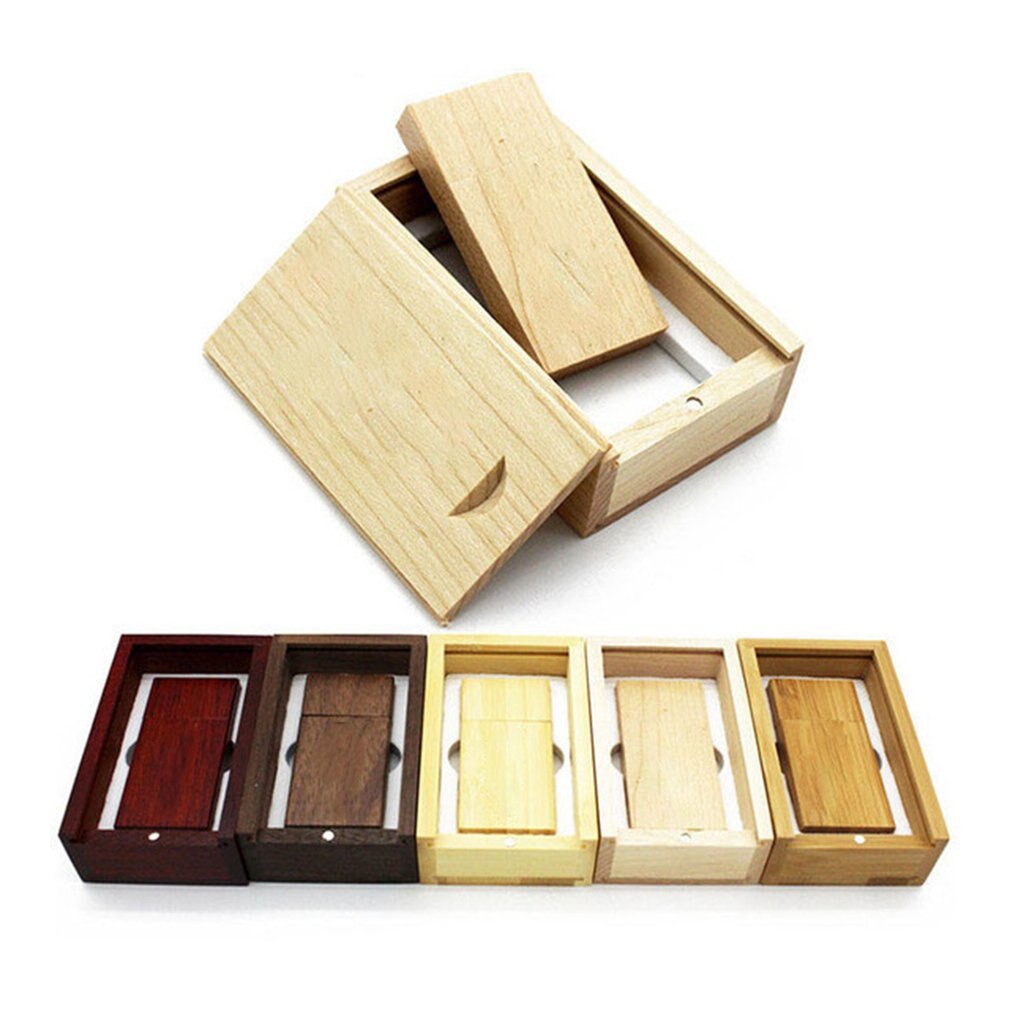 USB Flash Drive Maple Wood Photo Album Box Portabl... – Grandado