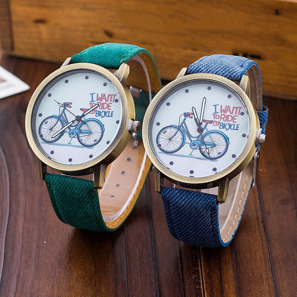 Unisex Retro Bicycle Canvas Band No Number Round D... – Grandado