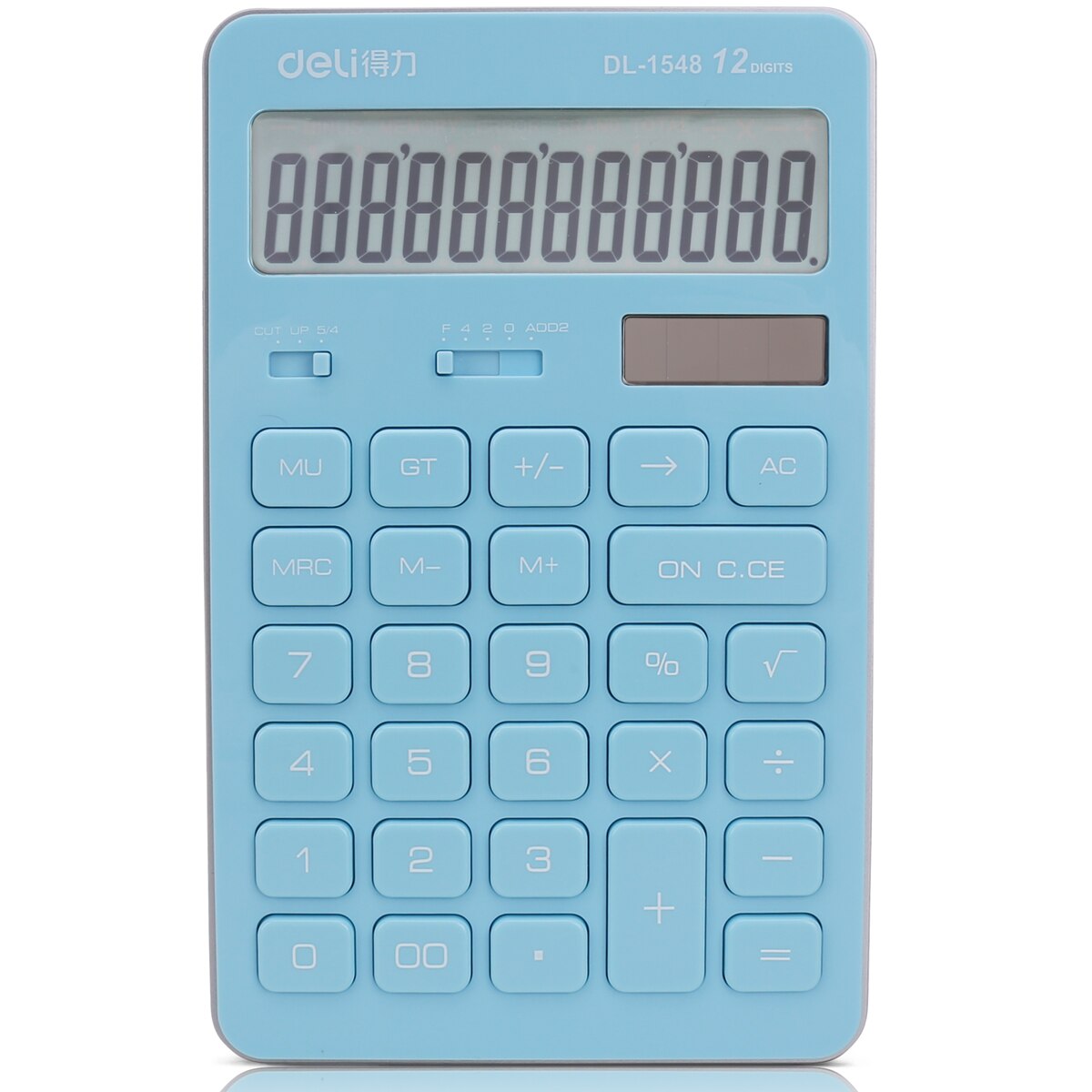 Dual Power Flat Panel Rekenmachine 12 Cijfers Groo... – Grandado