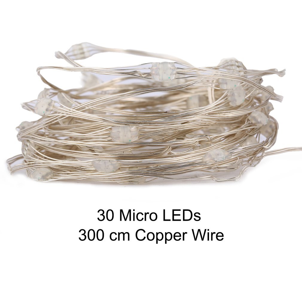 Waterproof 3m 30LEDs RGB LED String Lights Battery... – Vicedeal