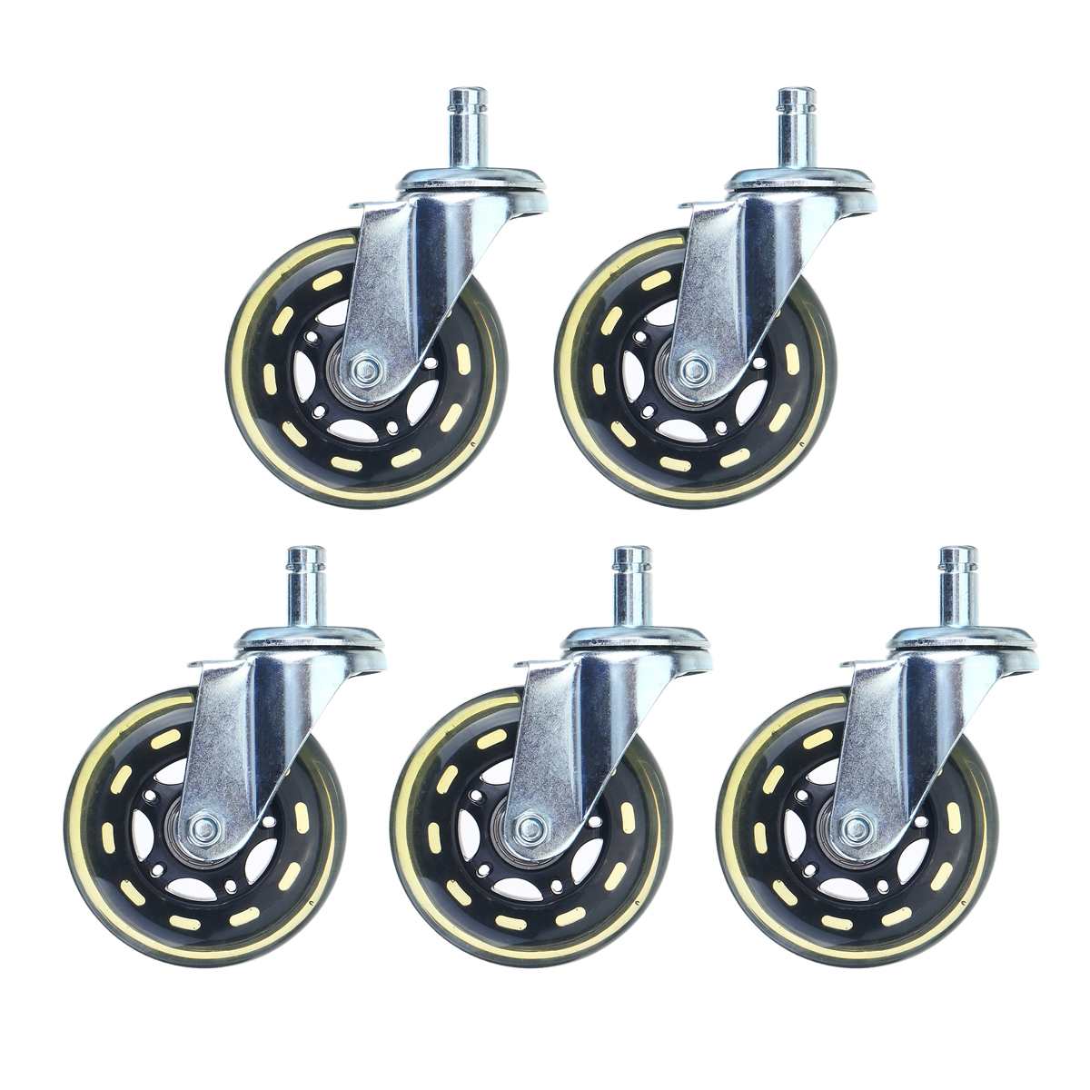 5Pcs Wielen Stoel Wielen 3 Inch Universele Mute Sw... – Grandado