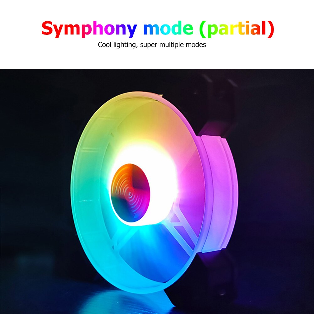COOLMOON 120mm 1400RPM Chassis RGB Cooling Fan Com... – Grandado