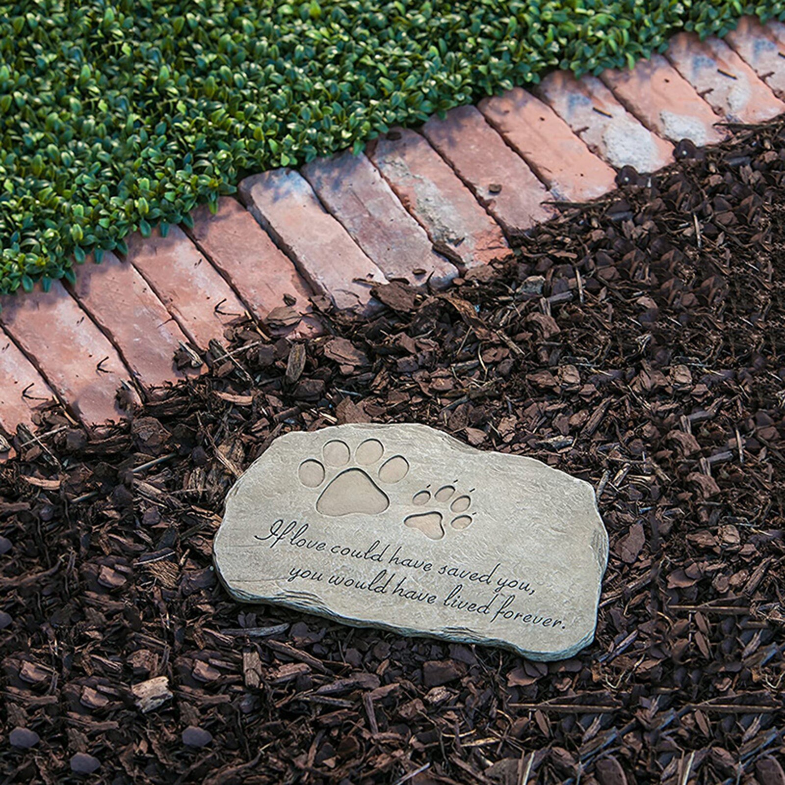 Pet Memorial Stone Outdoor Dog Grave Marker Cat Ga... – Grandado