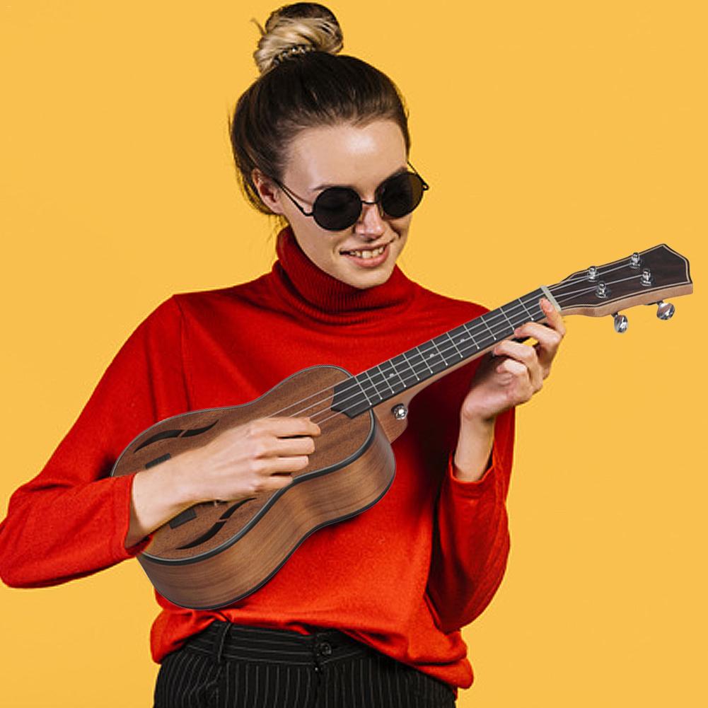 55x25x10cm Spring 21 Inch 4 String Mahogany Ukulel... – Grandado