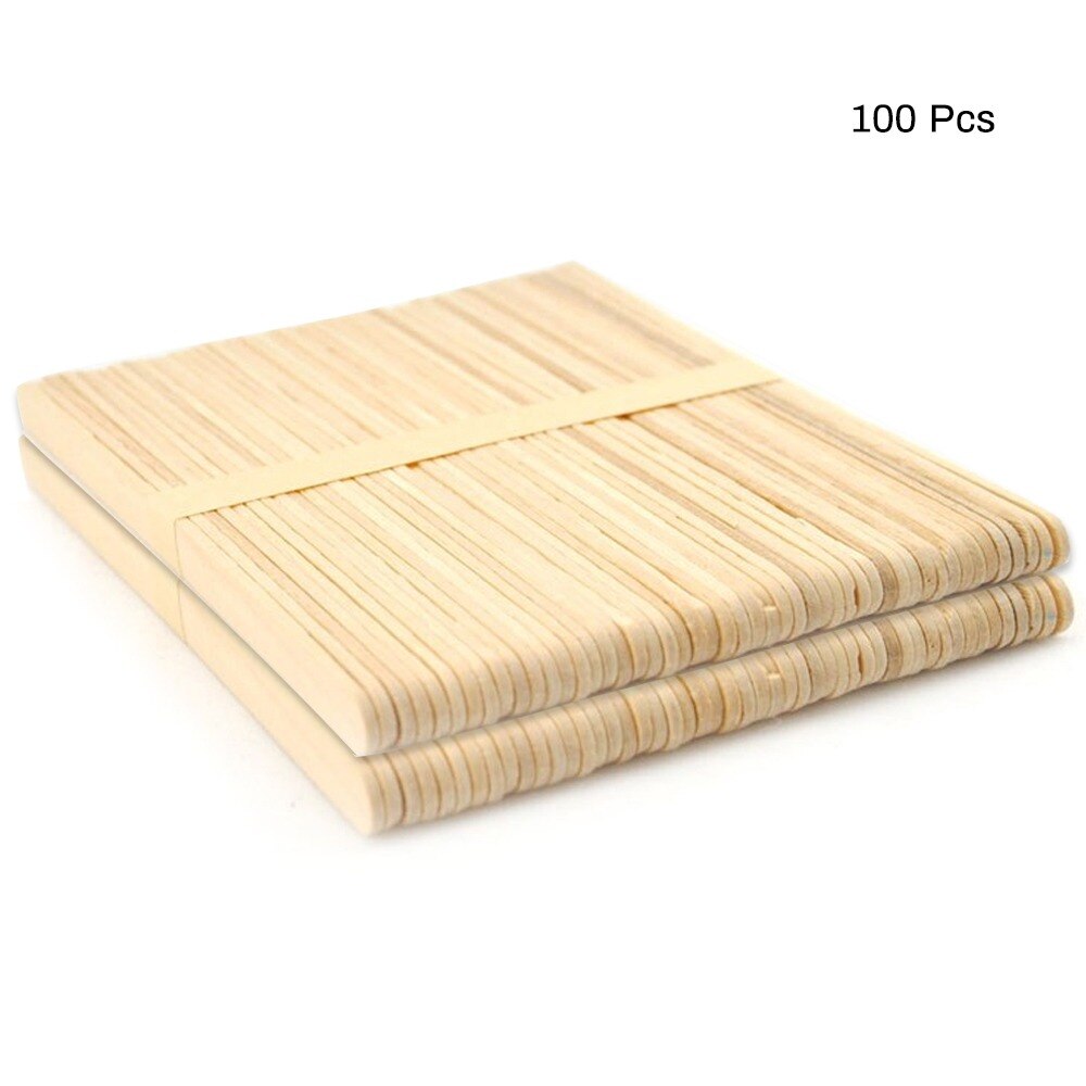 100Pcs/Set Popsicle Sticks Natural Wooden Pop Pops... – Grandado