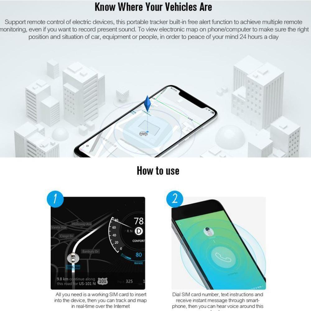 Magnetic Mini Car Tracker GPS Real Time Tracking L... – Grandado
