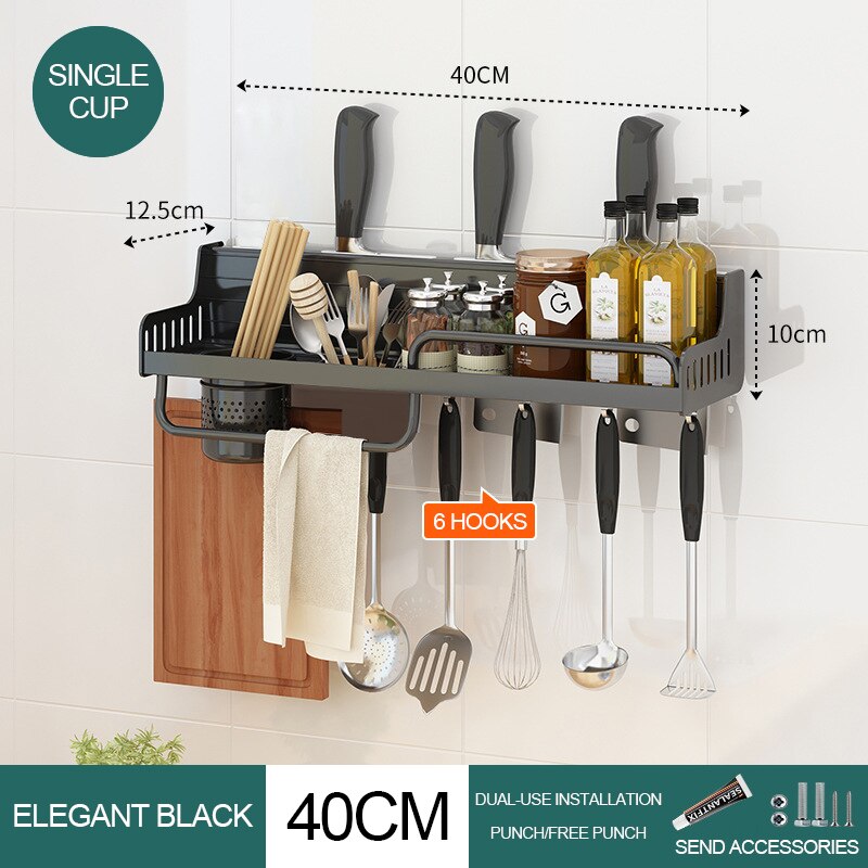 Kitchen Storage Hook Wall Mounted Kitchenware Stor... – Grandado