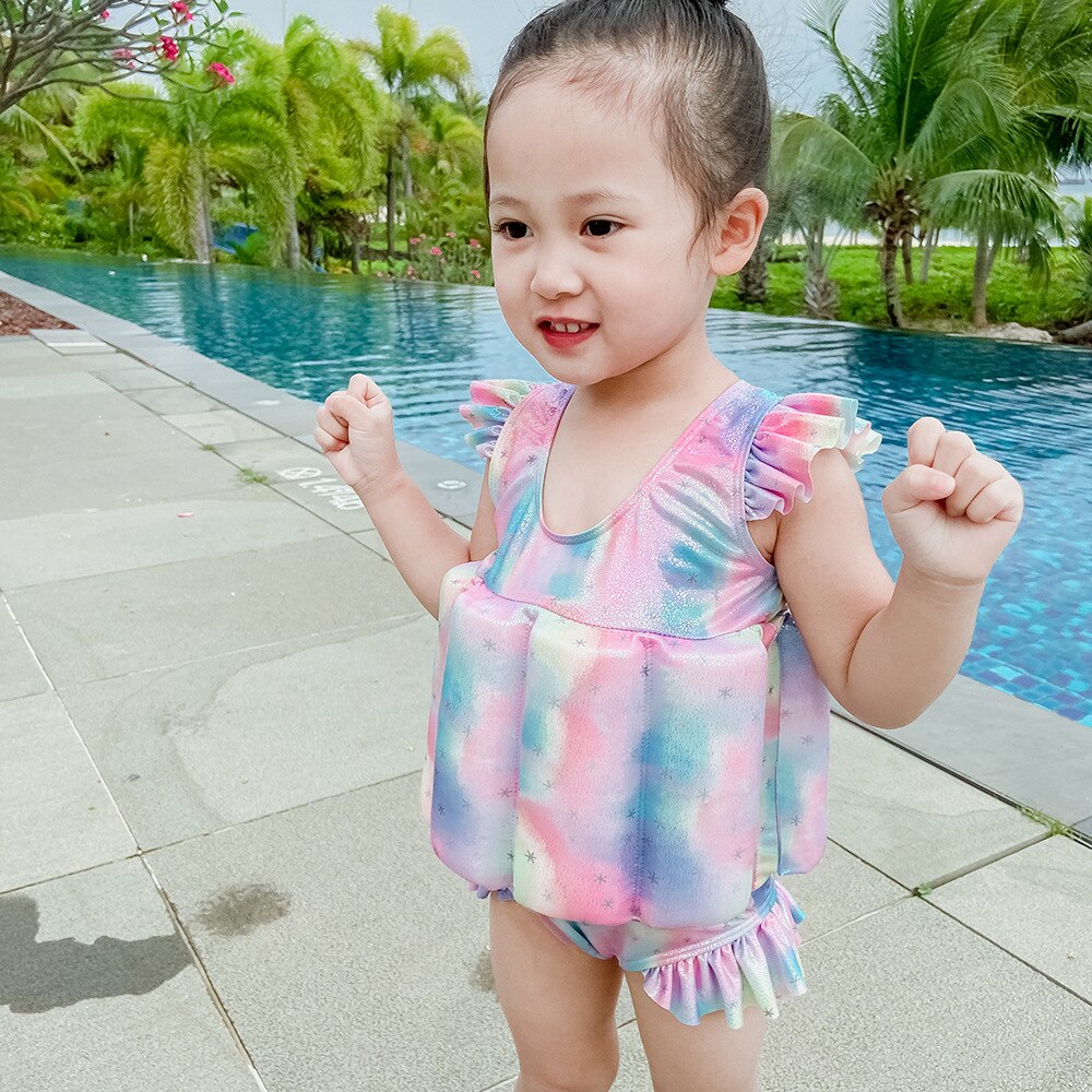Quick-drying fabric buoyancy Girls' swimwear child... – Vicedeal