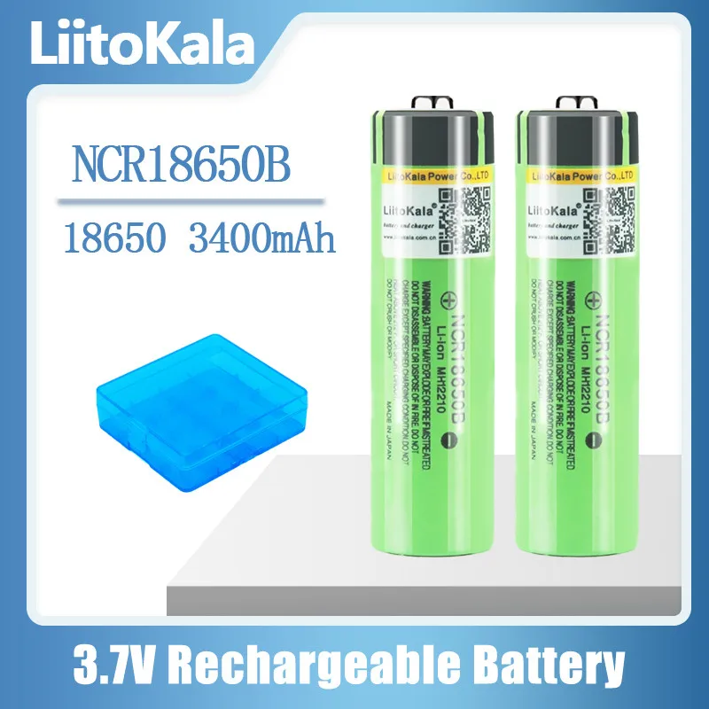 Liitokala ncr 18650b 3.7v 3400 mah 18650 genoplade... – Vicedeal