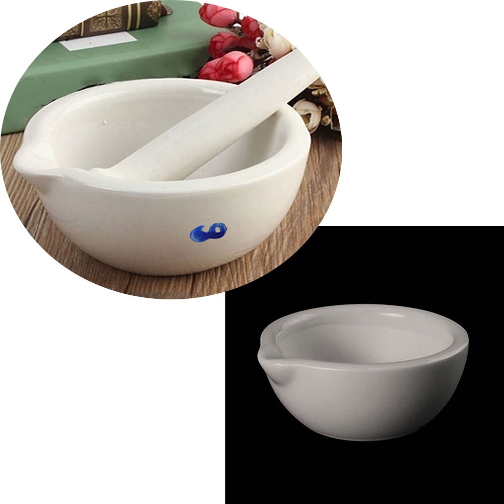 White Topping Actual Porcelain Mortar and Pestle M... – Grandado