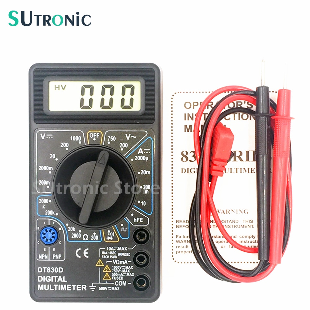 DT-830D Mini Digitale Multimeter met Zoemer overbe... – Grandado