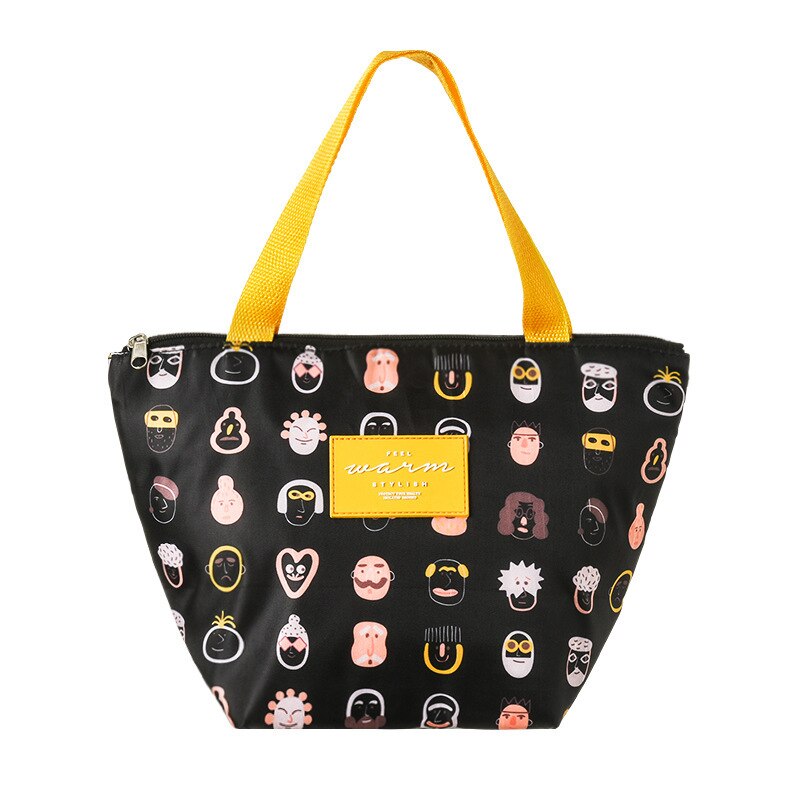 Purdored 1 Pc Cooler Lunch Tas Mode Multicolor Vro... – Grandado